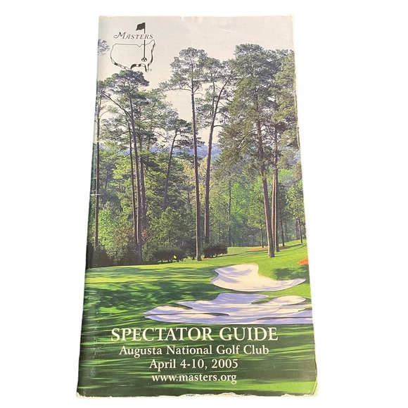 Other | Masters Spectator Guide 205 Tiger Woods Winner | Poshmark
